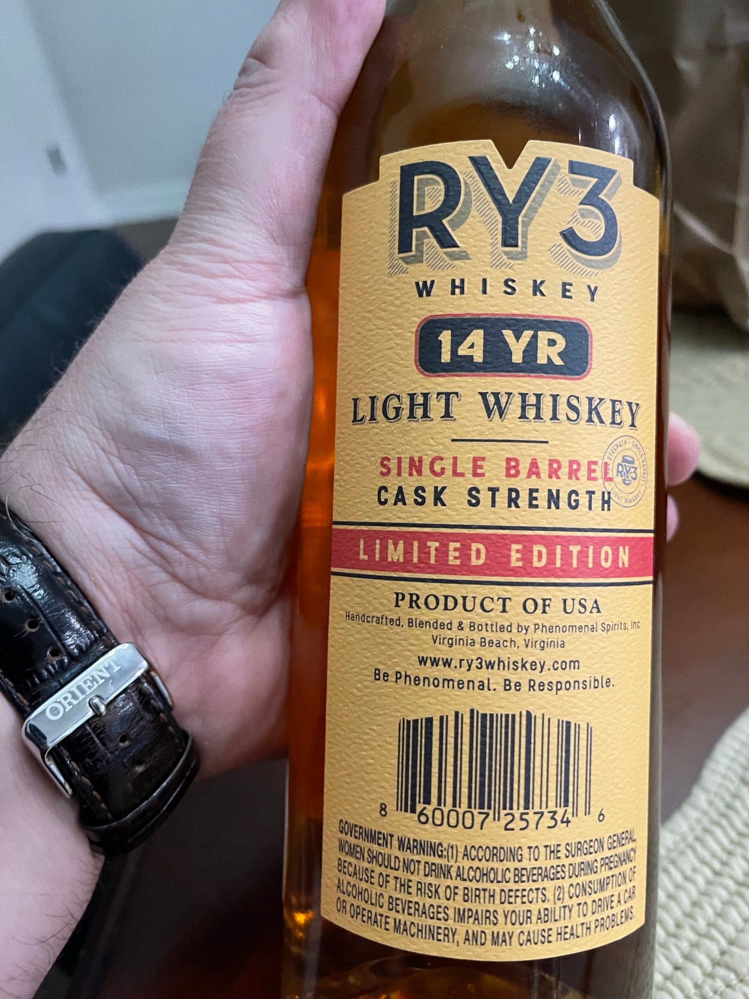 Tasting Notes: RY3 14 Year Old Light Whiskey Cask Strength Single ...